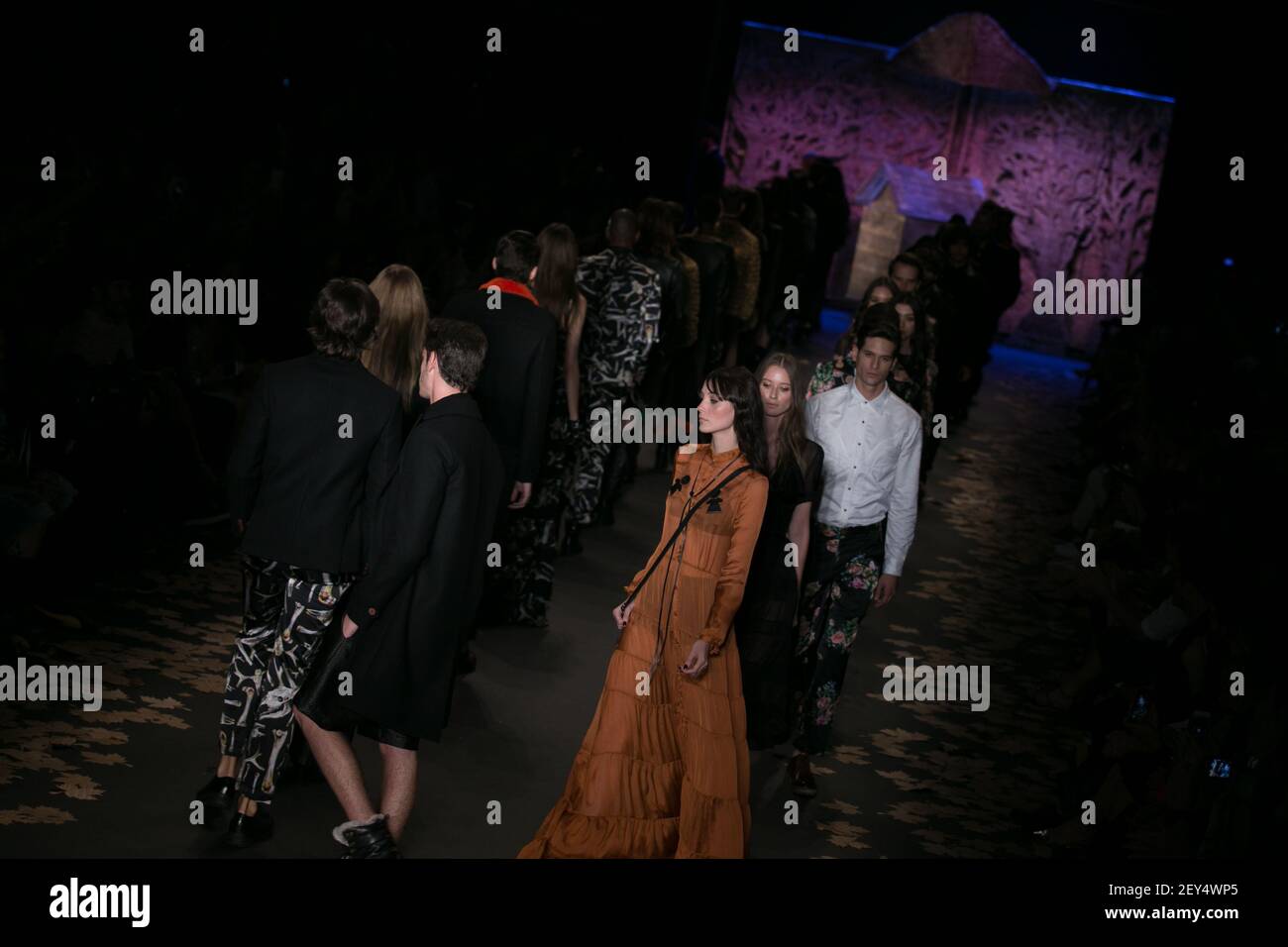 A model displays a collection by Fashion Design brand Cavalera, in Sao ...