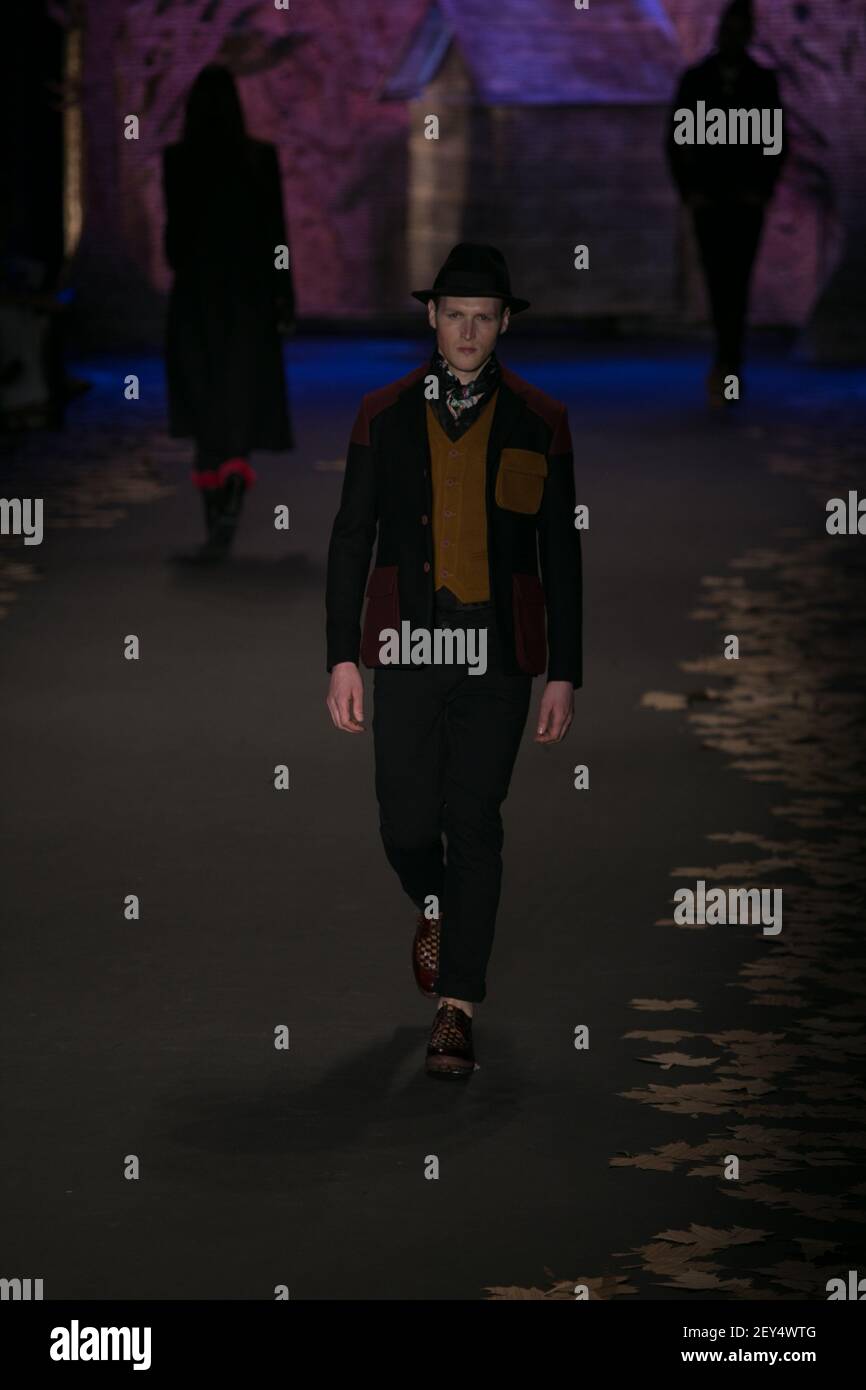 A model displays a collection by Fashion Design brand Cavalera, in Sao ...