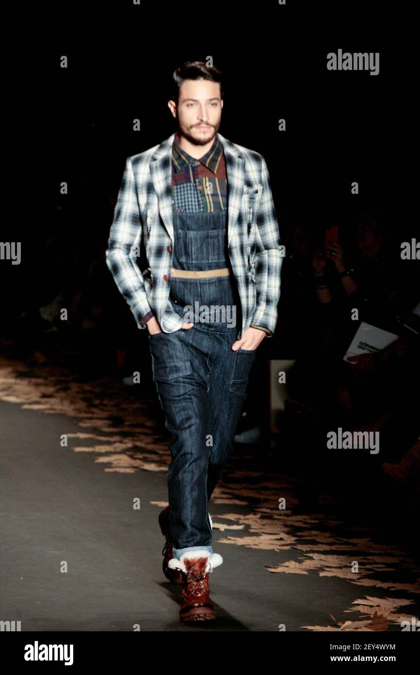 A model displays a collection by Fashion Design brand Cavalera, in Sao ...