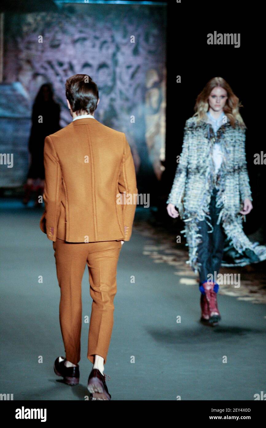 A model displays a collection by Fashion Design brand Cavalera, in Sao ...