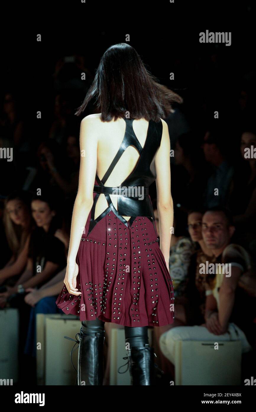 A model displays a collection by Fashion Design Tufi Duek, in Sao Paulo ...