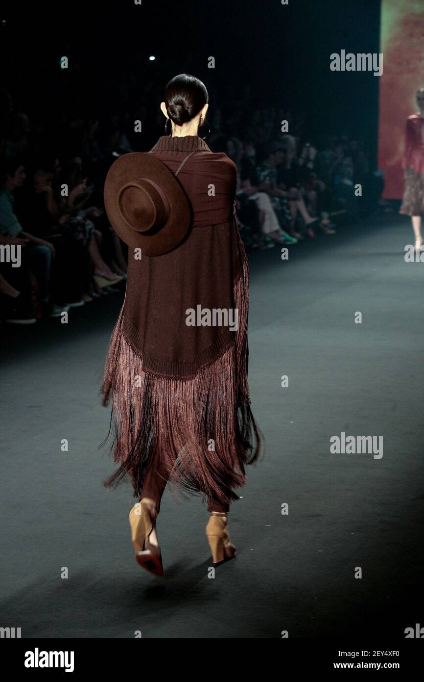 A model displays a collection by Fashion Design Victor Dzenk, in Sao ...