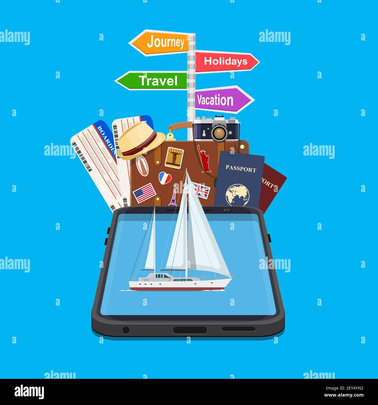 Photo travel book Stock Vector Images - Alamy