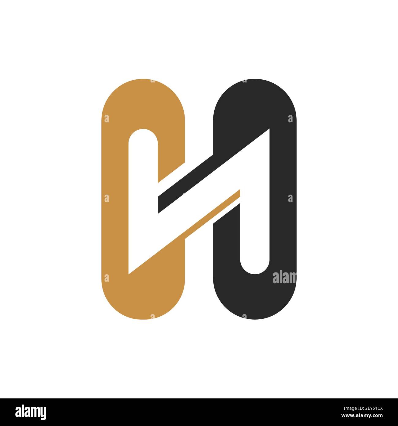 Initial nh letter logo vector template design. Linked letter hn logo design Stock Vector Image ...