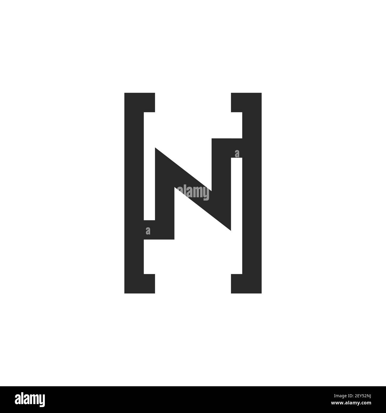 Initial nh letter logo vector template design. Linked letter hn logo design Stock Vector Image ...