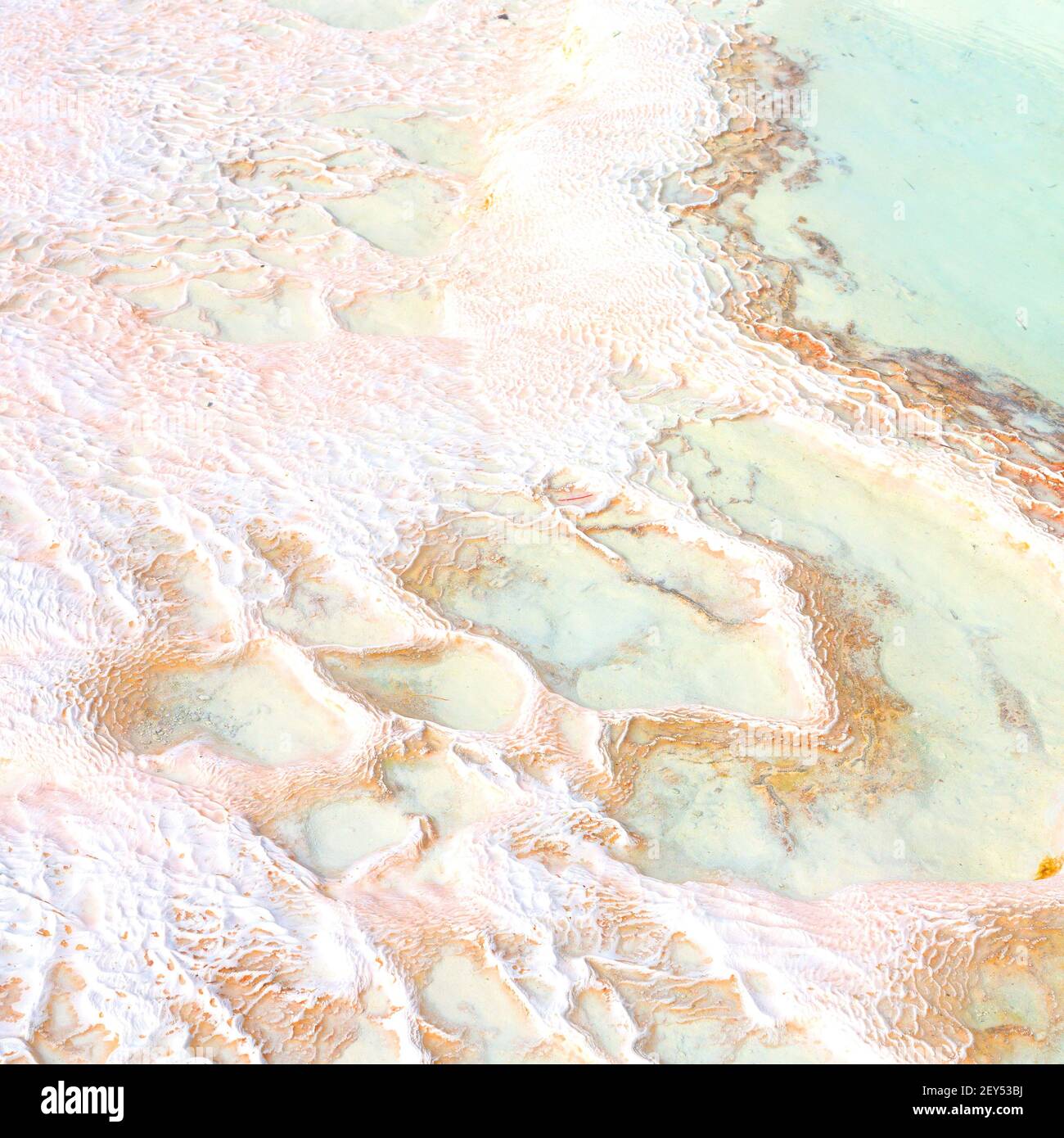 Abstract in pamukkale turkey asia the old calcium bath and travertine ...