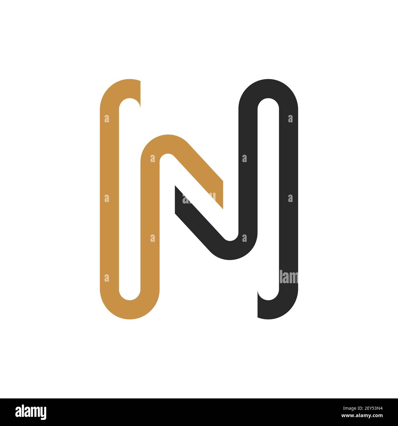Initial nh letter logo vector template design. Linked letter hn logo design Stock Vector Image ...