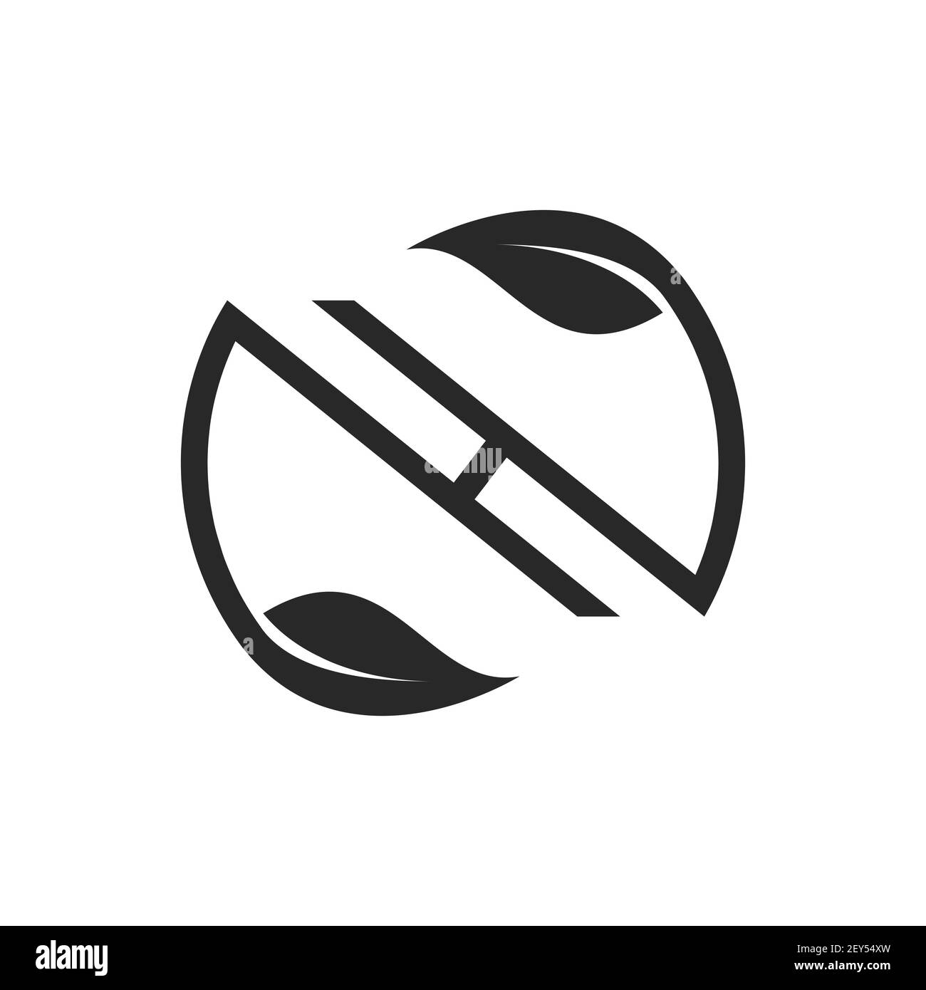 Initial nh letter logo vector template design. Linked letter hn logo ...