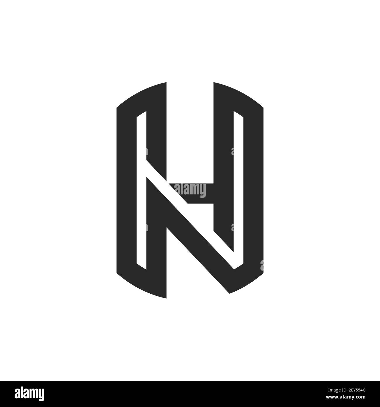 Initial nh letter logo vector template design. Linked letter hn logo design Stock Vector Image ...