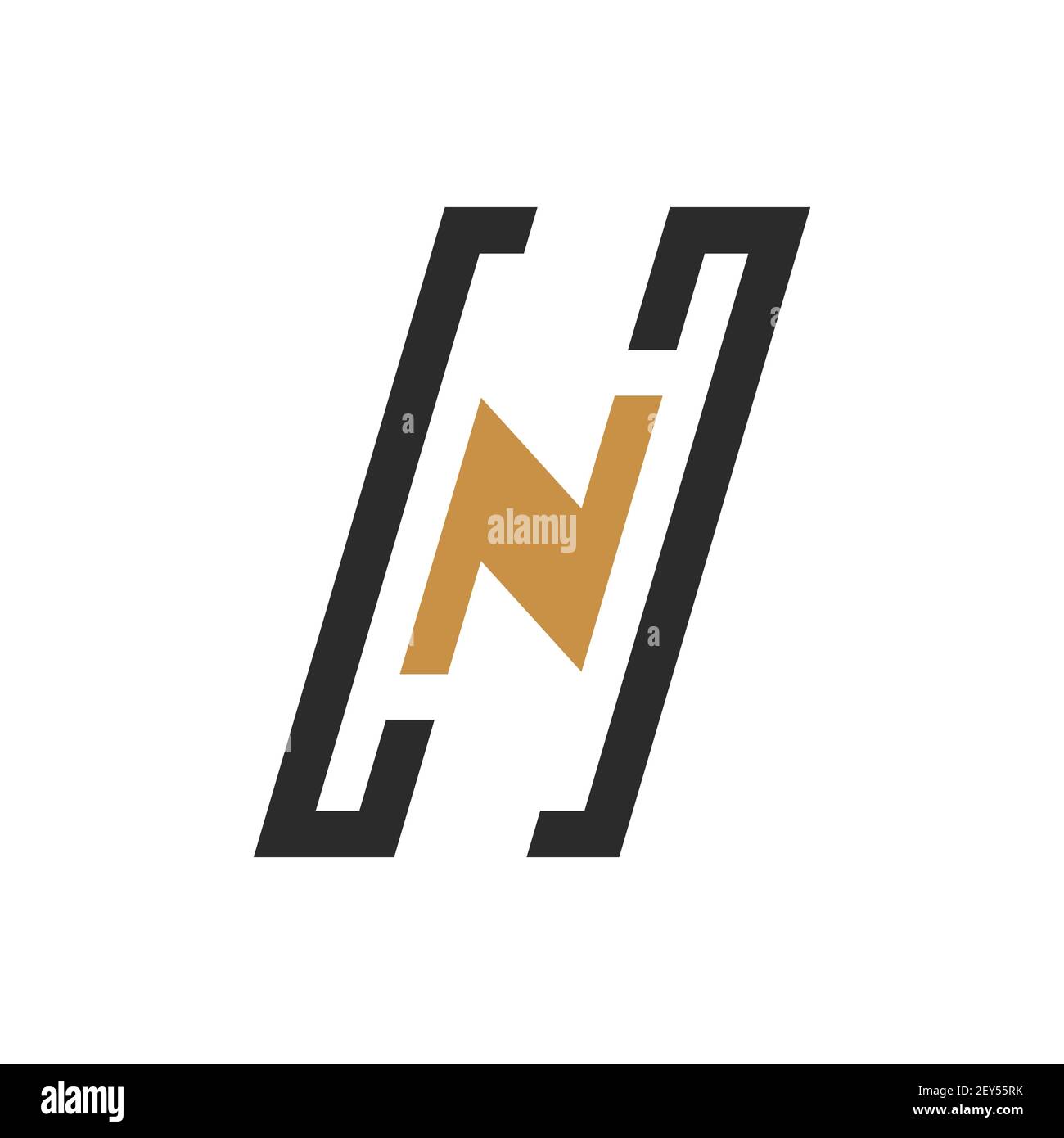 Initial nh letter logo vector template design. Linked letter hn logo design Stock Vector Image ...