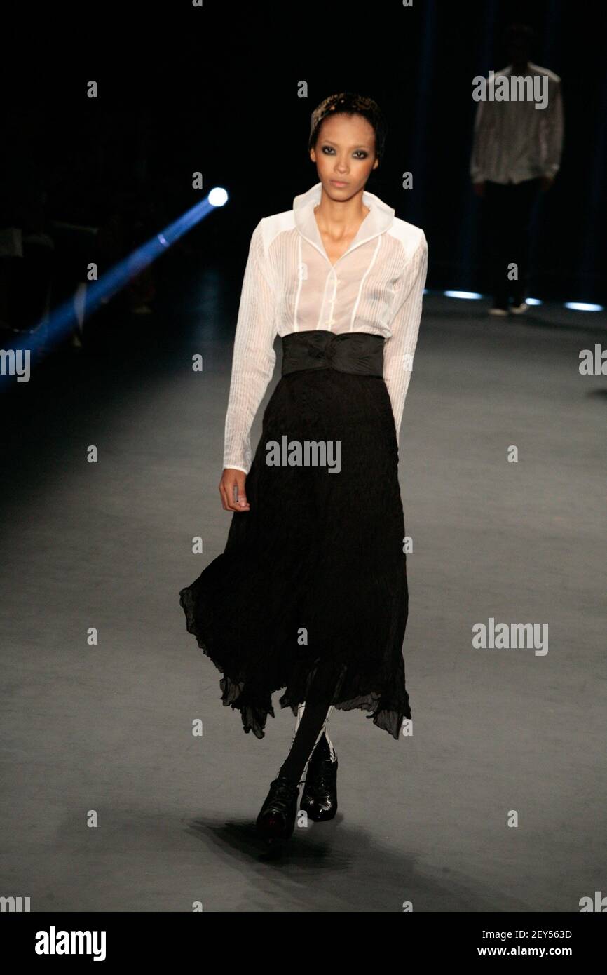 A model displays a collection by Fashion Design Lino Villaventura, in ...