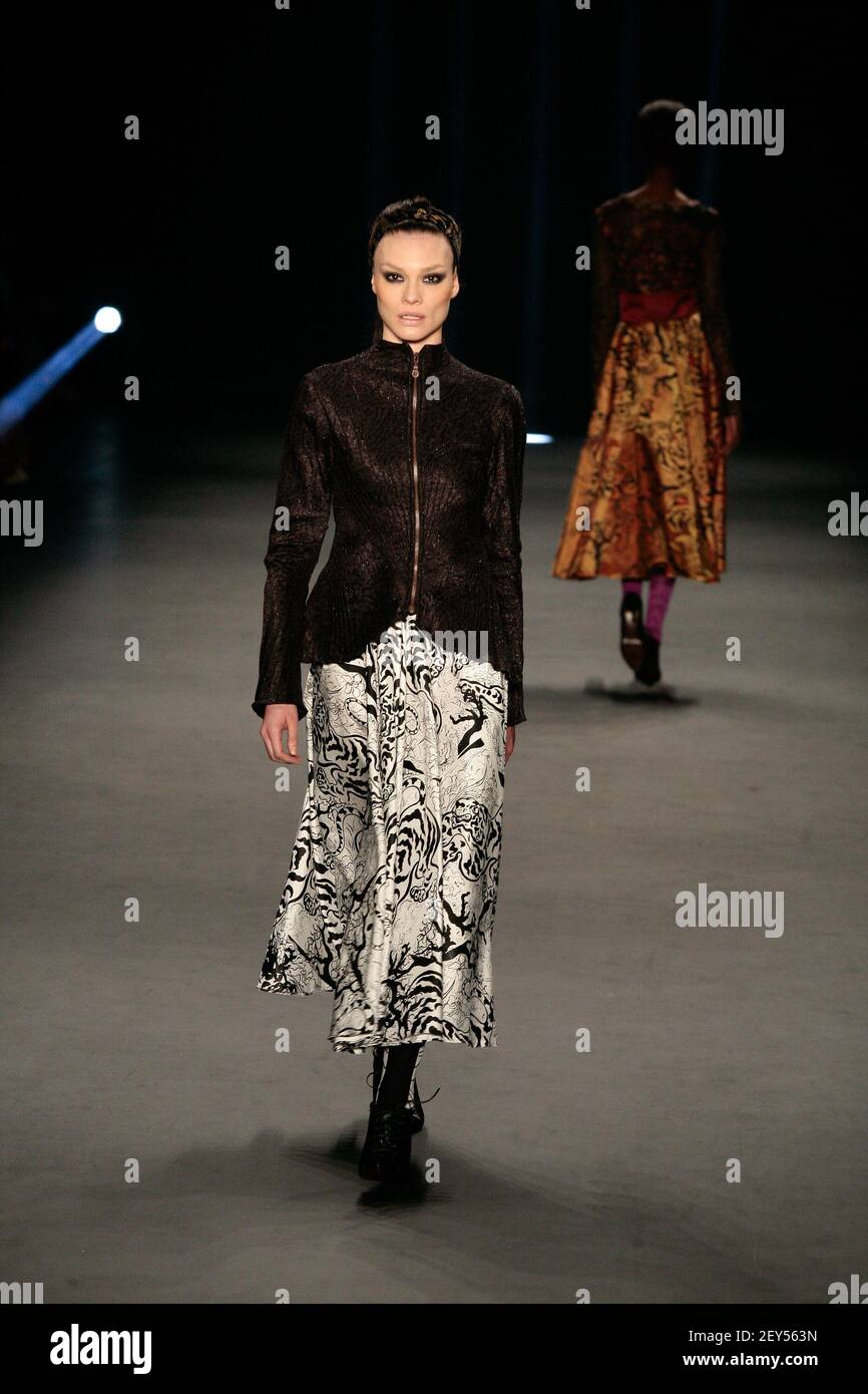 A model displays a collection by Fashion Design Lino Villaventura, in ...