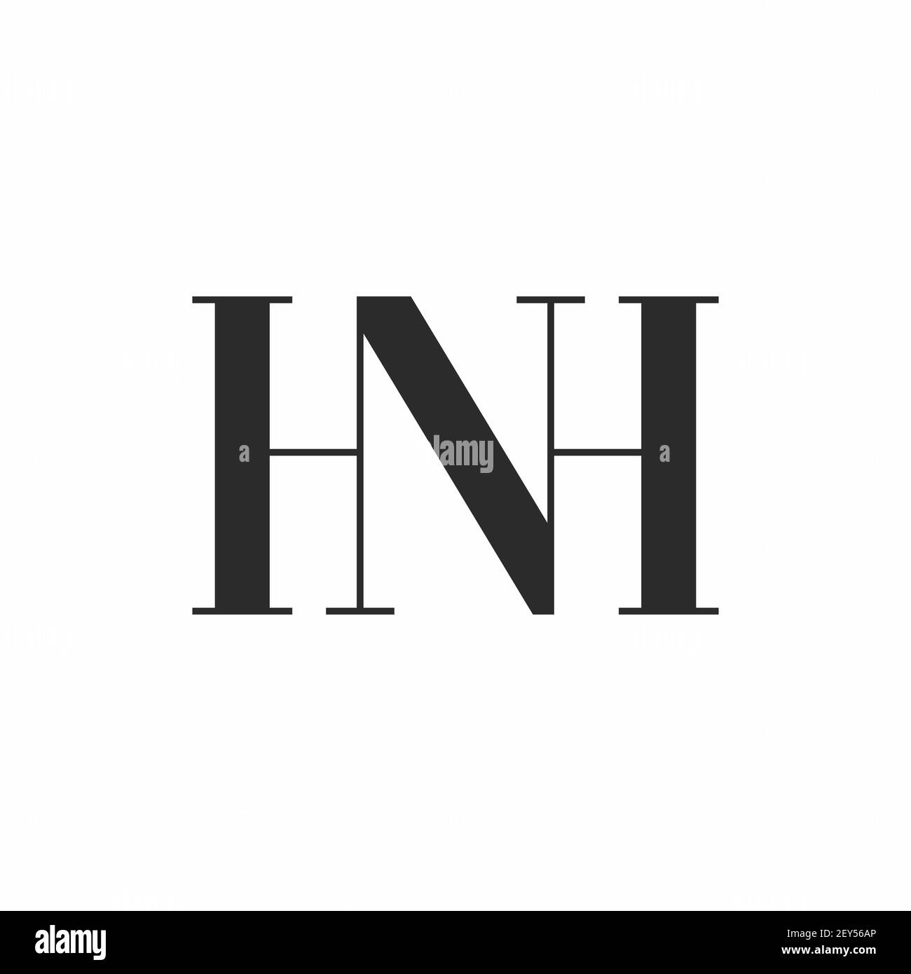 Initial nh letter logo vector template design. Linked letter hn logo design Stock Vector Image ...