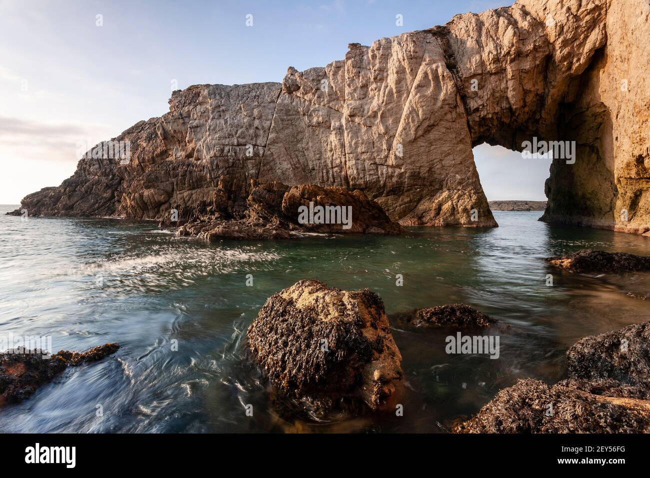 Rhoscolyn arch hi-res stock photography and images - Alamy