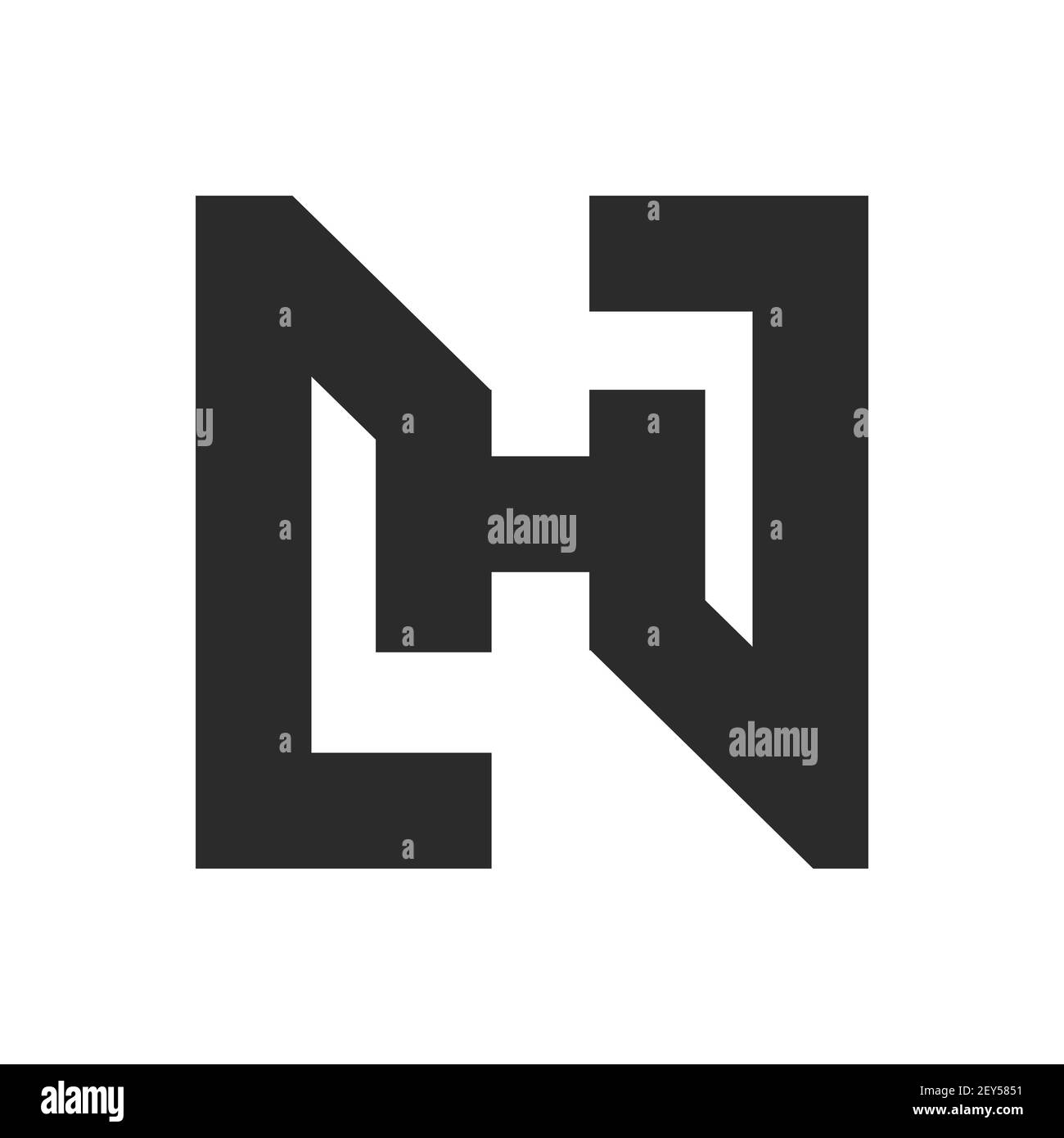 Initial nh letter logo vector template design. Linked letter hn logo design Stock Vector Image ...