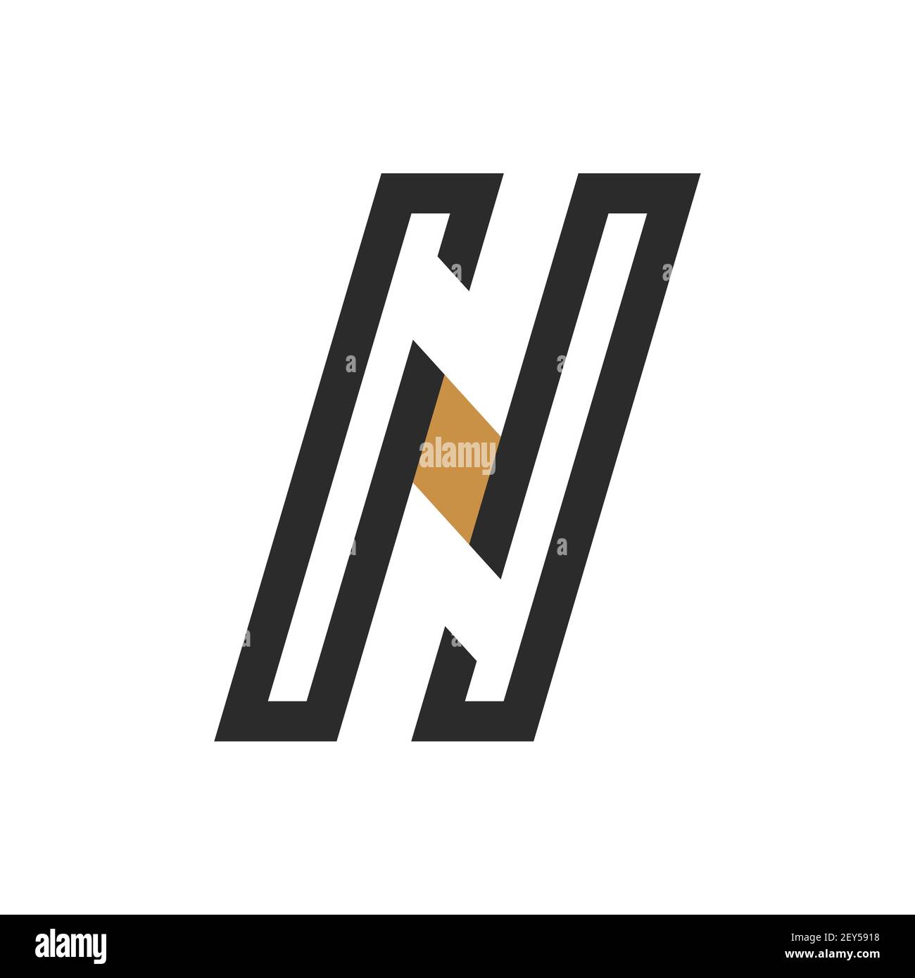 Initial nh letter logo vector template design. Linked letter hn logo design Stock Vector Image ...