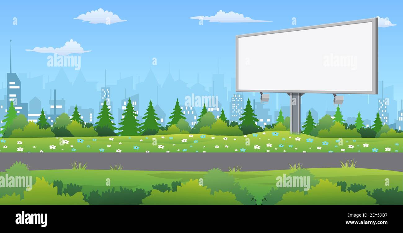 Large billboard on modern Stock Vector Images - Alamy
