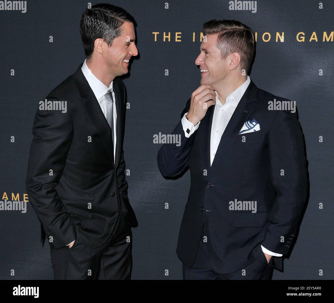 Matthew Goode & Allen Leech arrives at the "The Imitation Game" Los ...