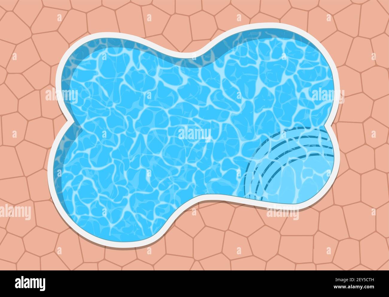swimming pool top view Stock Vector Image & Art - Alamy