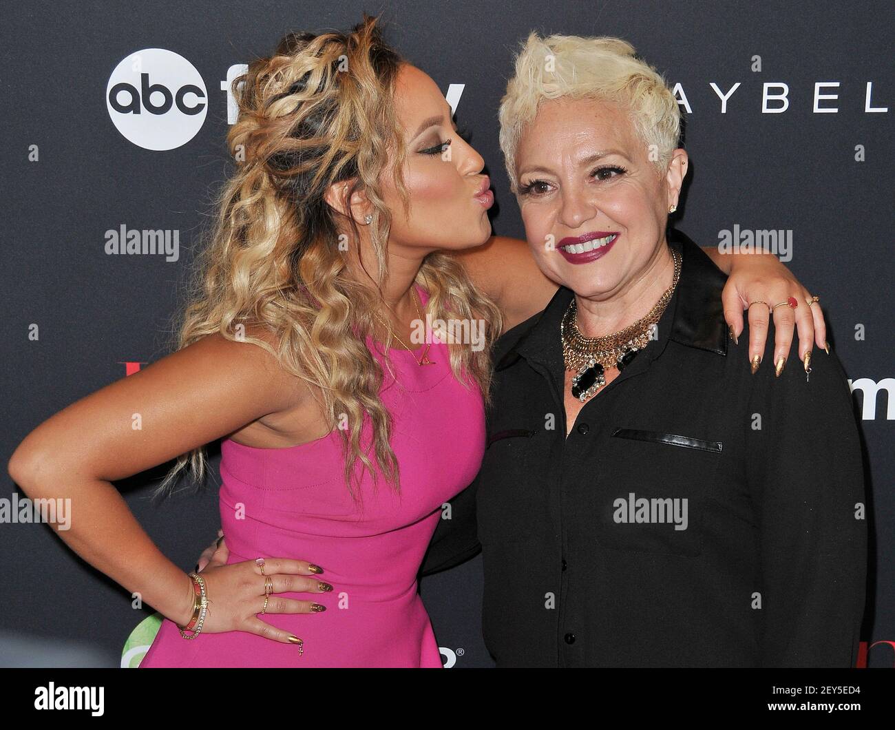 (L-R) Adrienne Bailon & Mom Nilda Felix attends the Latina Magazine's ...