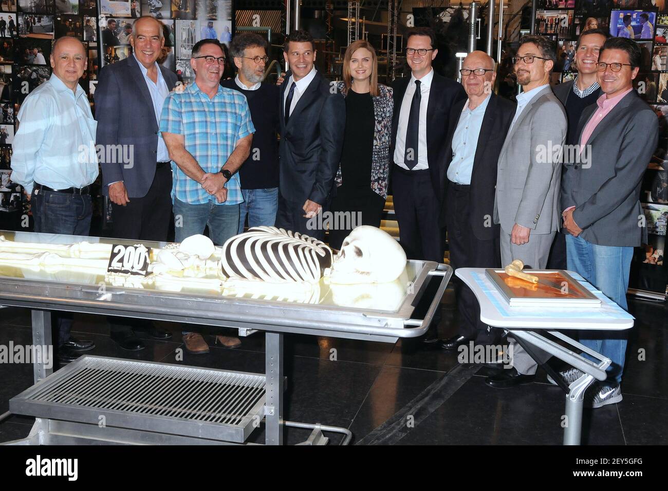 14 November 2014 - Century City, California - Cast and crew of "Bones ...