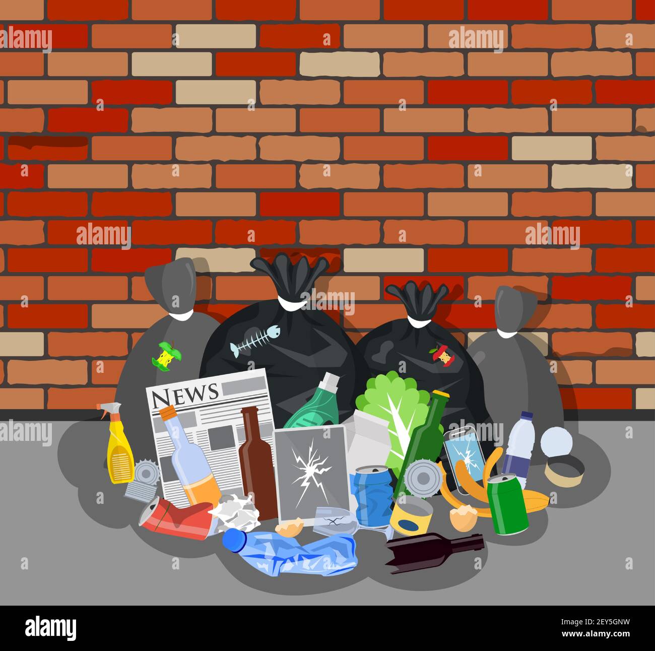 Kitchen garbage disposal Stock Vector Images - Alamy