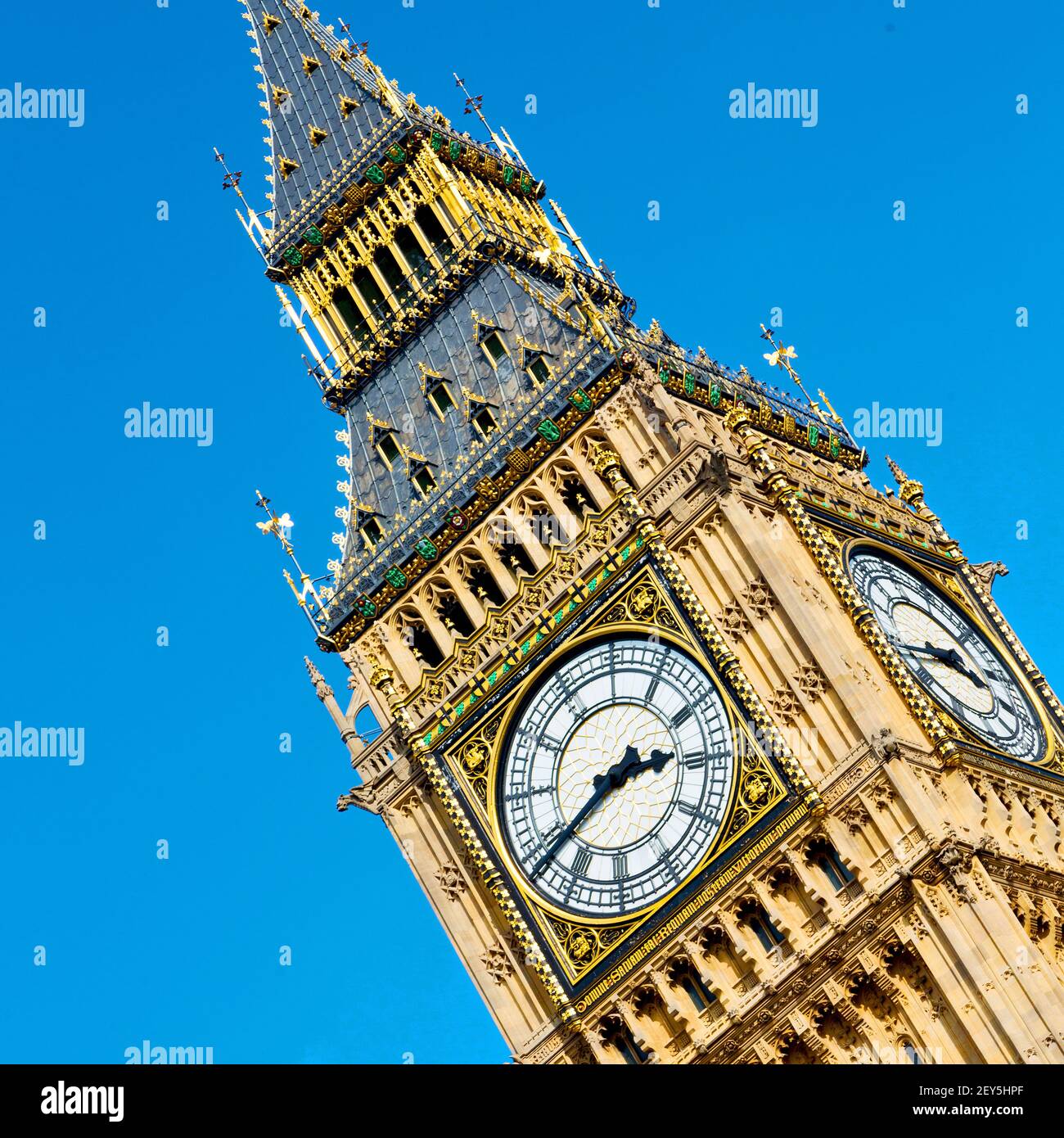 London big ben and historical old construction england aged city Stock ...