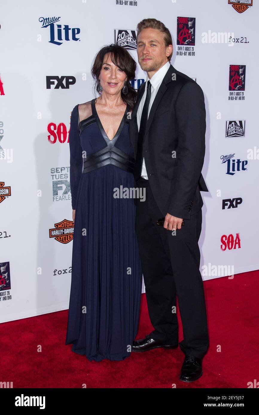 Katey Sagal and Charlie Hunnam attends the Final Season Premiere Screening of "Sons Of Anarchy ...