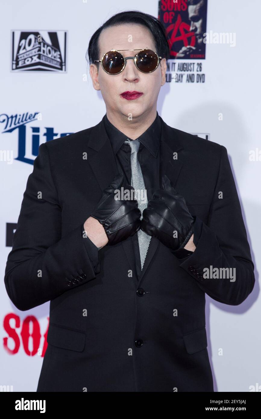 Marilyn Manson attends the Final Season Premiere Screening of "Sons Of ...