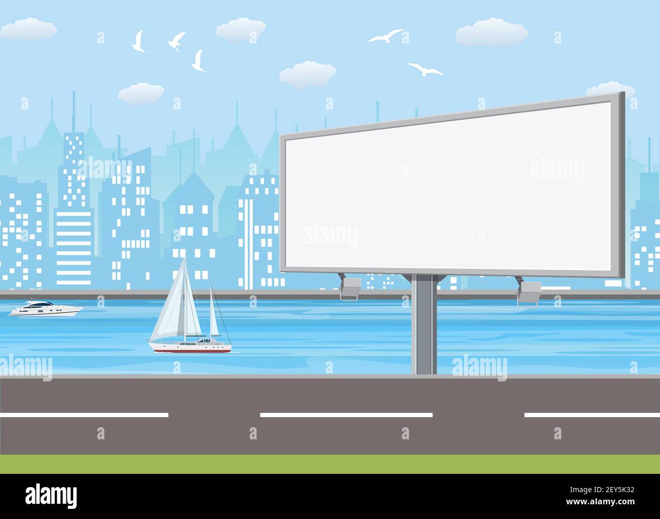Empty urban big board Stock Vector Image & Art - Alamy