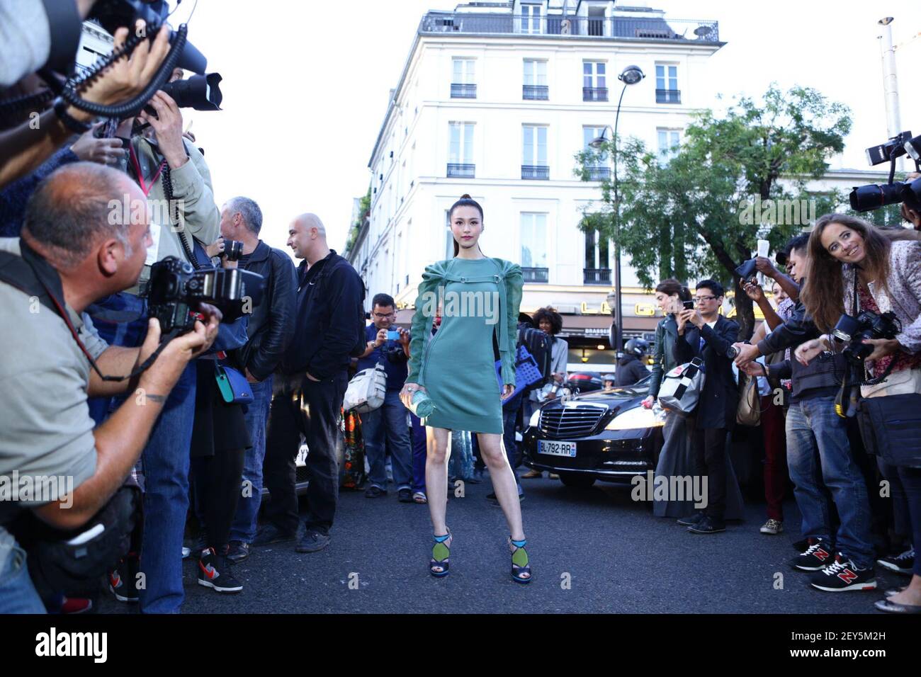 Janice Man attends Jean Paul Gaultier's fashion show in Paris, France ...