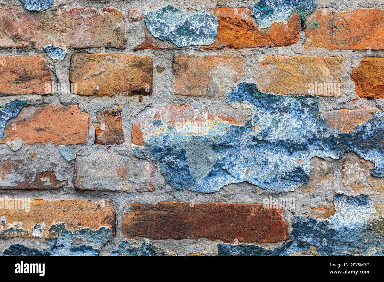 Decayed Bricks Wall Old Rundown House Background Stock Photo - Alamy