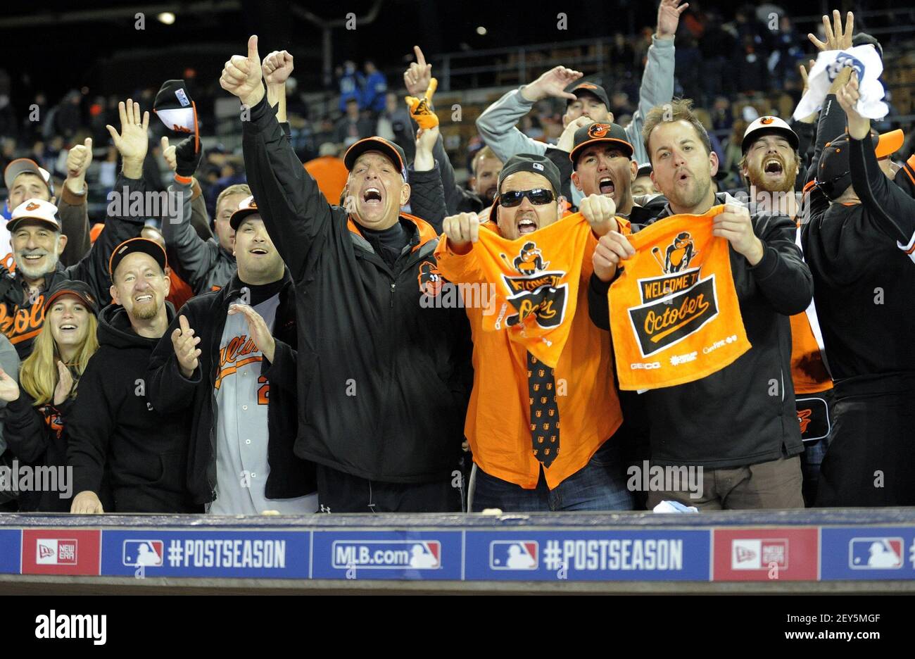 Oriole fans react as the Oriole players leave the field after defeating ...