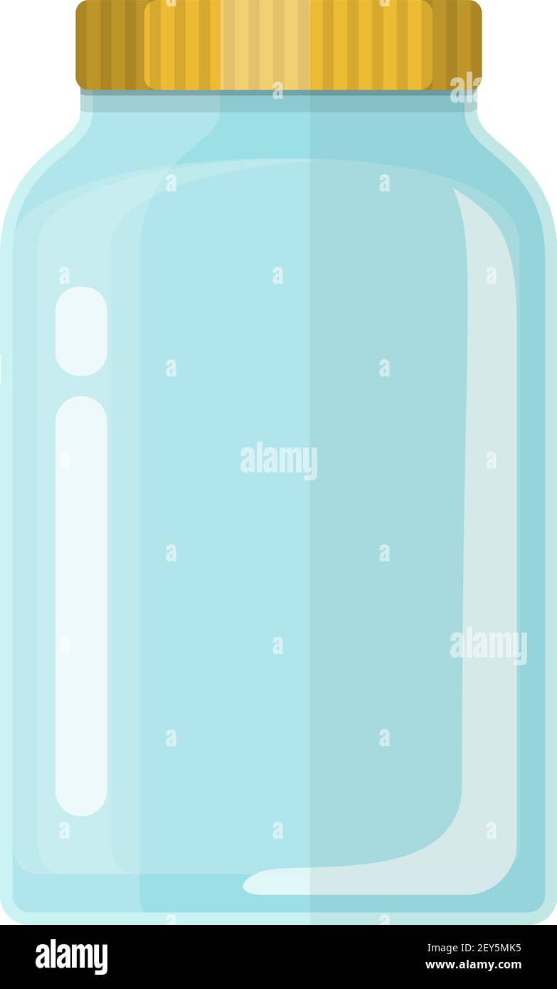 Glass jar metal lid isolated Stock Vector Images - Alamy