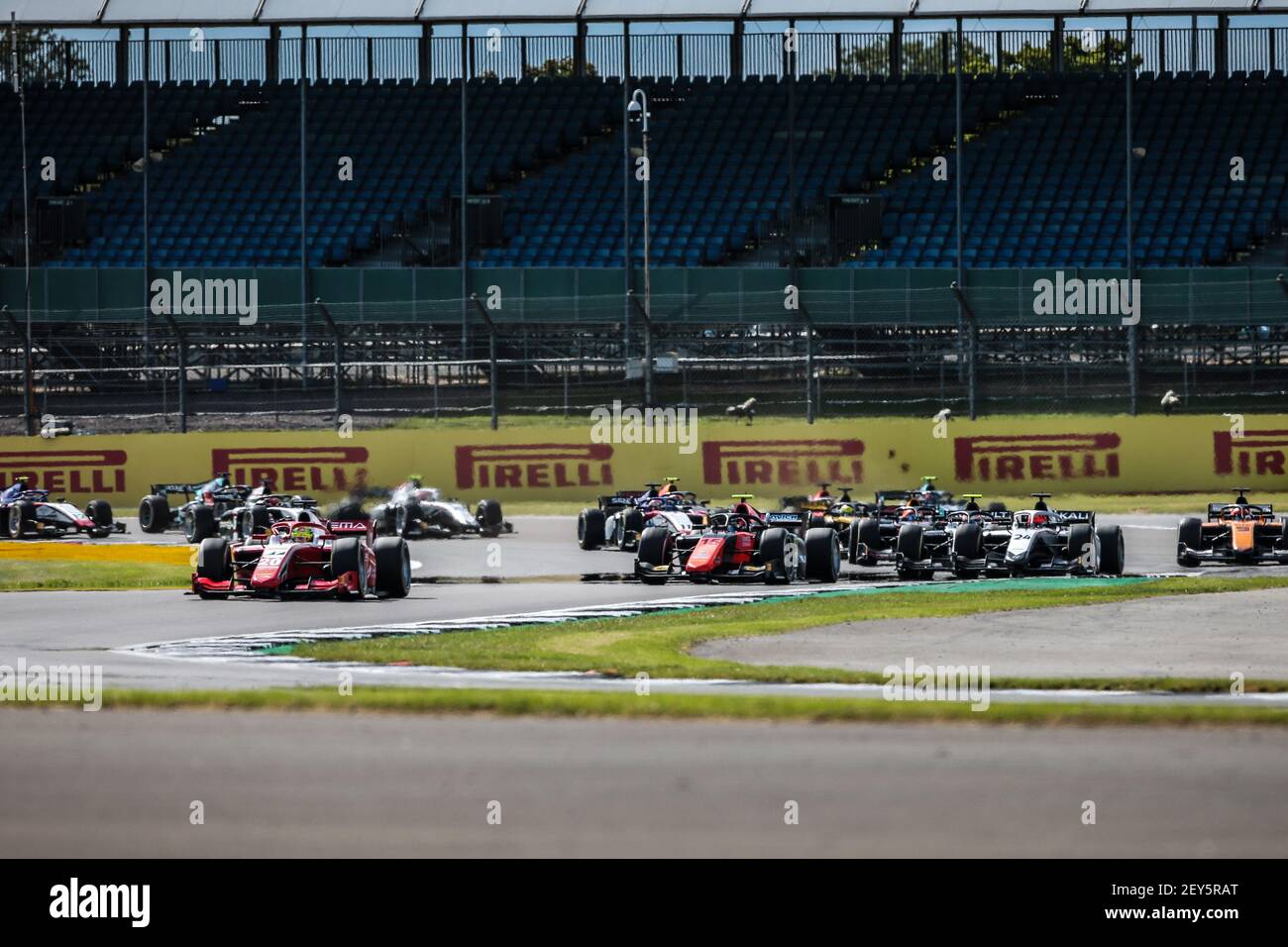 Start of the race, 20 Schumacher Mick (ger), Prema Racing, Dallara F2 ...