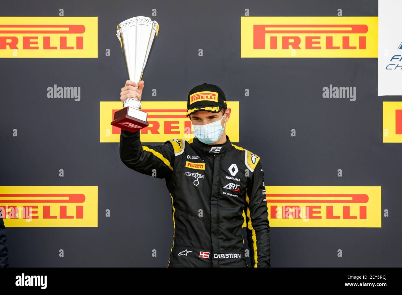 Lundgaard Christian (dnk), ART Grand Prix, Dallara F2 2018, portrait ...