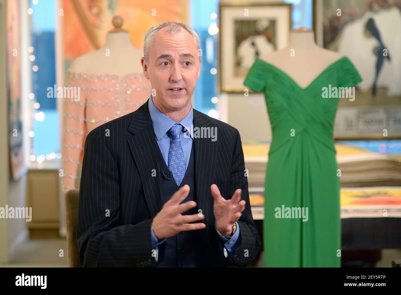 Martin Nolan, Executive Director of Julien's Auction, being interviewed ...