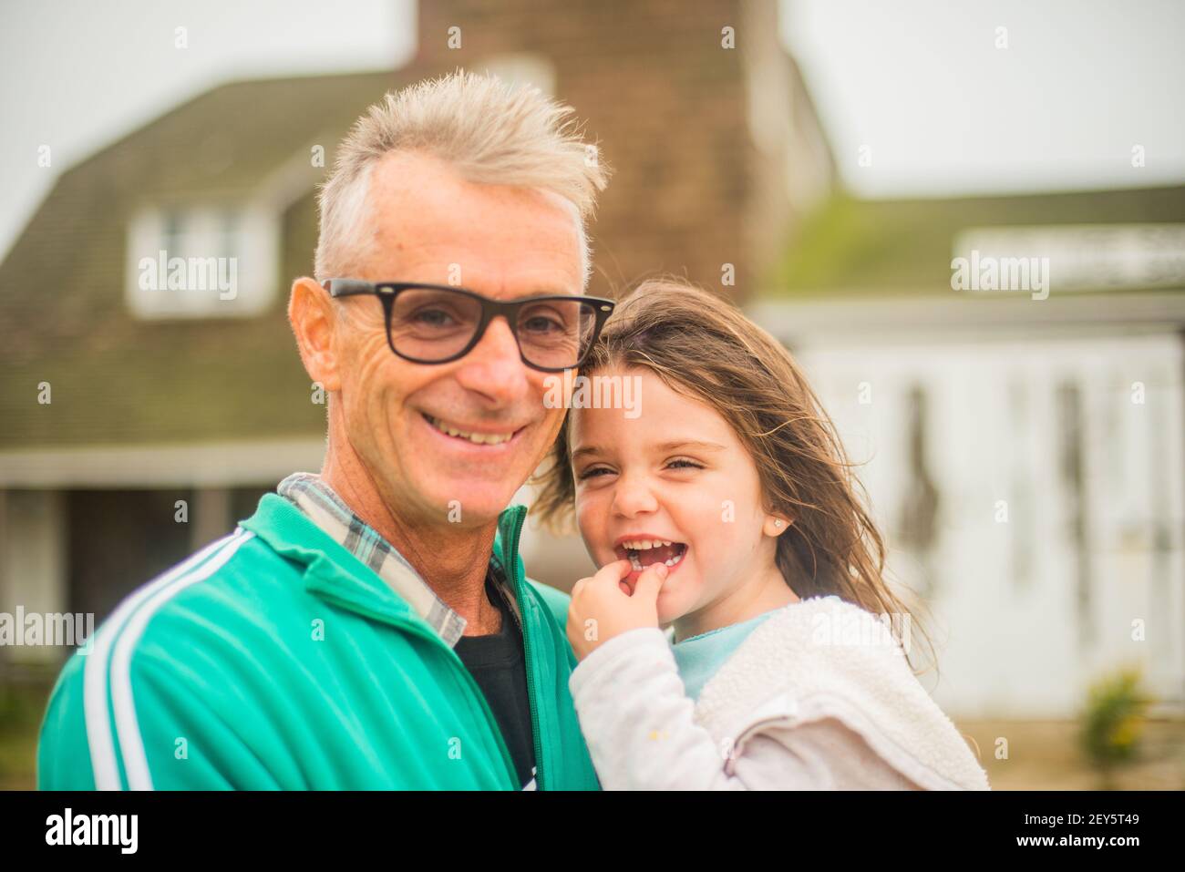 PORTRAIT OF A HAPPY TODDLER & DAD Stock Photo - Alamy