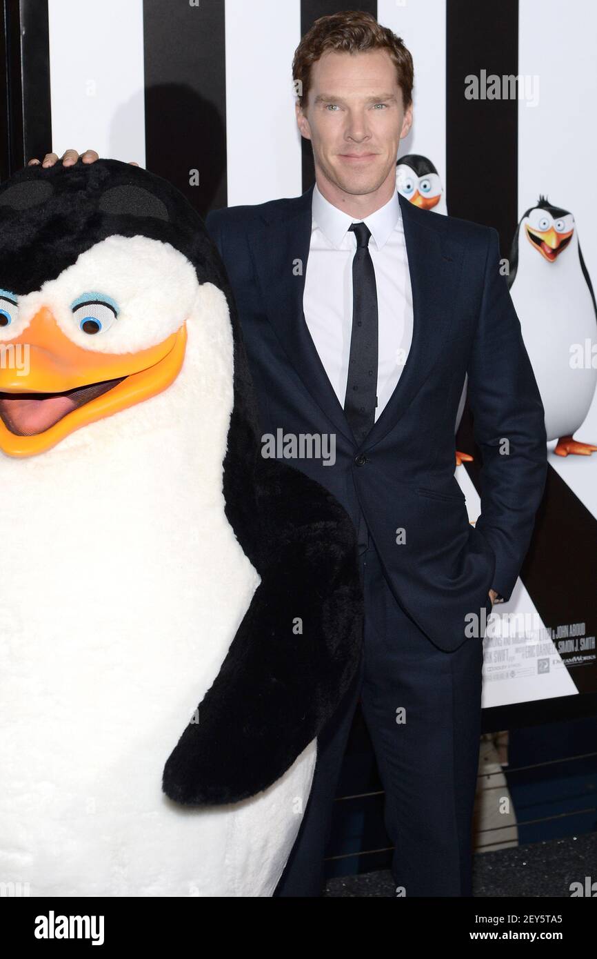 Actor Benedict Cumberbatch attends the "Penguins Of Madagascar" New ...