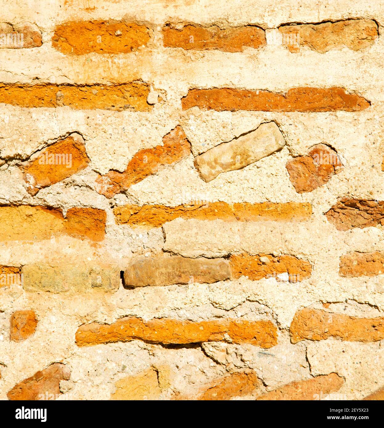 Texture wall in africa morocco the old brick construction concrete ...