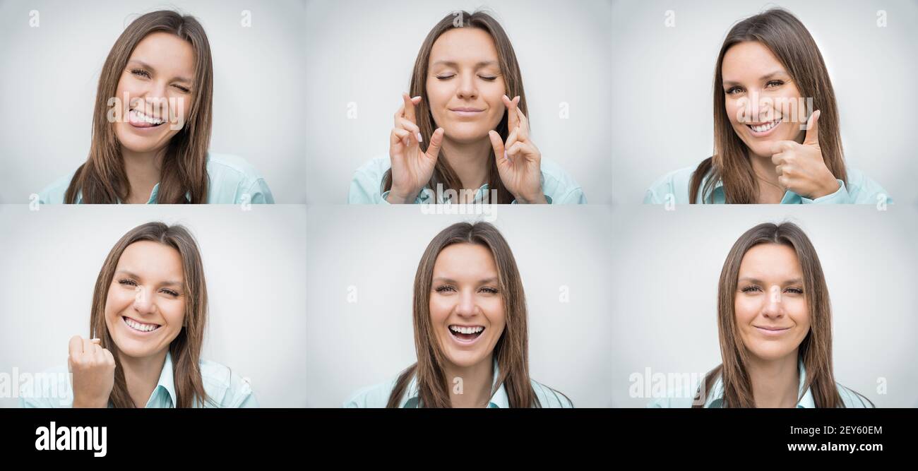 Positive Attitude Face Positive Attitude Stock Photos, Royalty Free