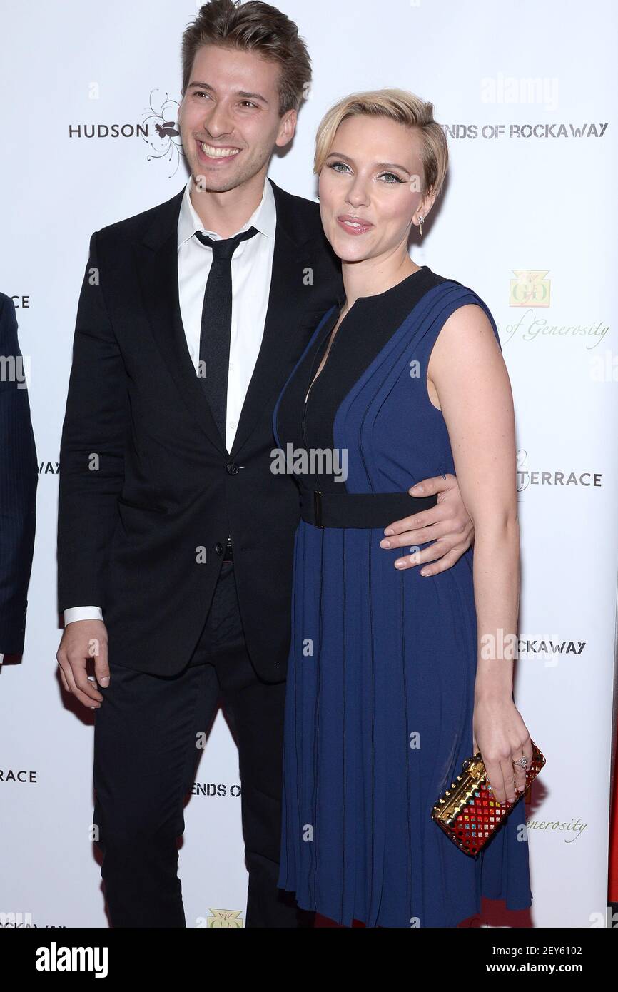 (L-R) Hunter Johansson and Scarlett Johansson attends the Champions of ...
