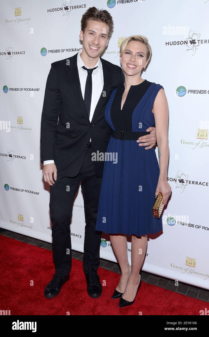 (L-R) Hunter Johansson and Scarlett Johansson attends the Champions of ...