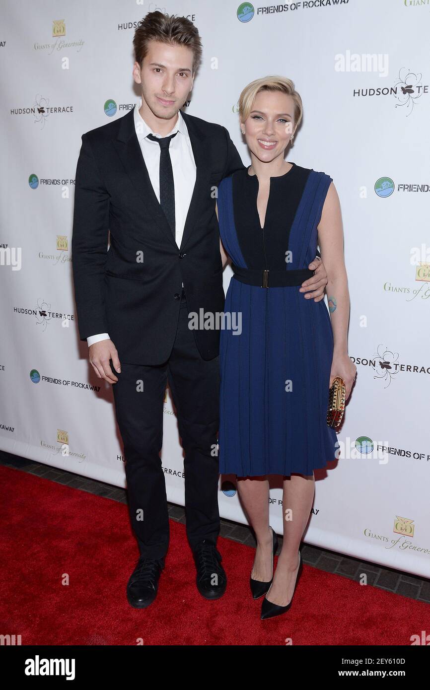 (L-R) Hunter Johansson and Scarlett Johansson attends the Champions of ...
