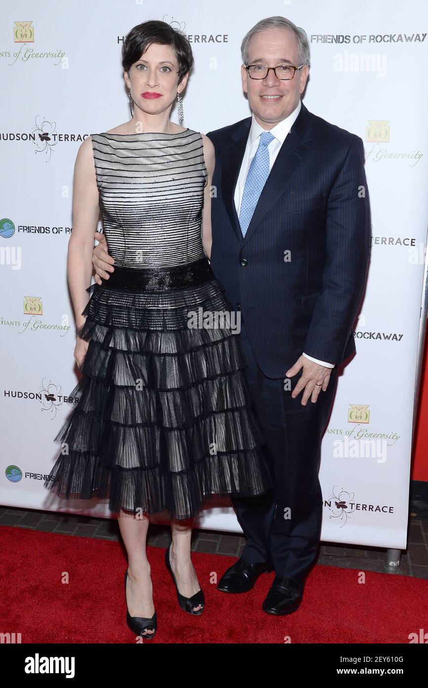 (L-R) Elyse Buxbaum and Scott Stringer, New York City Comptroller ...