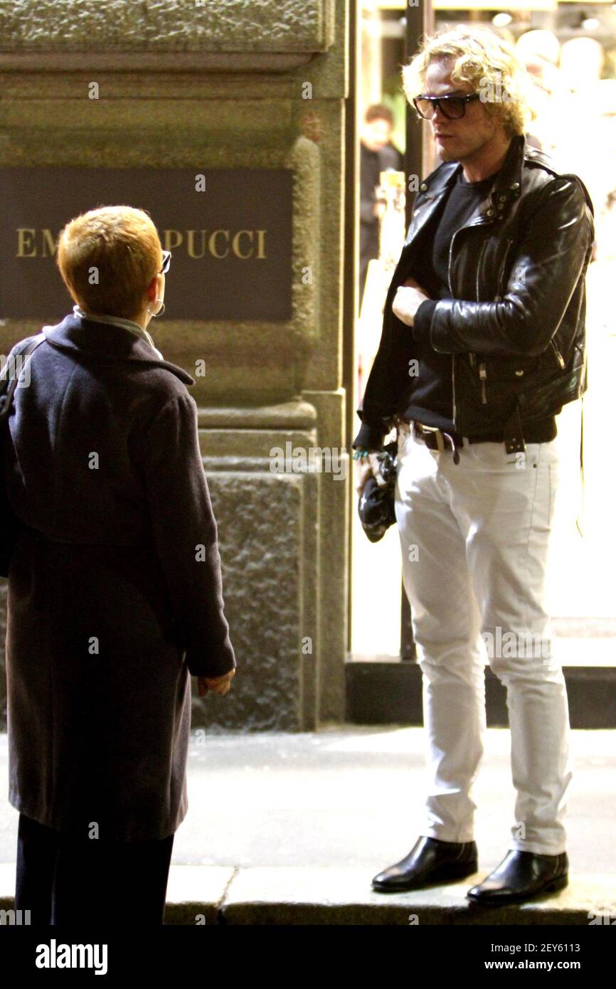 Fashion Designer Peter Dundas shops at Emilio Pucci in Milan, Italy on ...