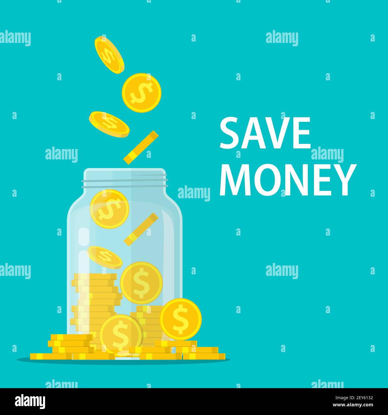 Money storage jar Stock Vector Images - Alamy