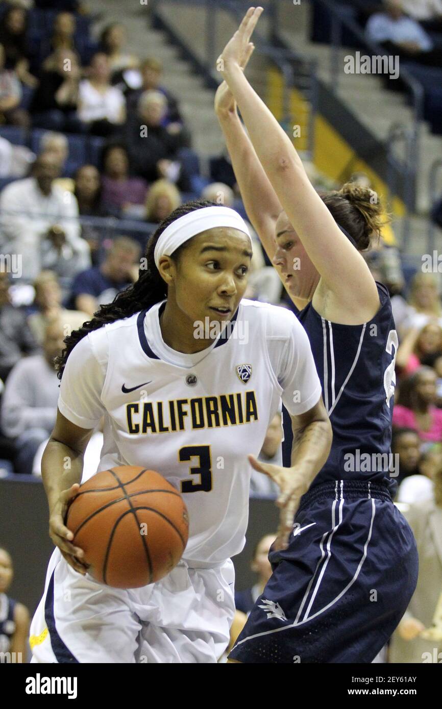 Cal's Mikayla Cowling (3) drives to the hoop against Nevada in the ...