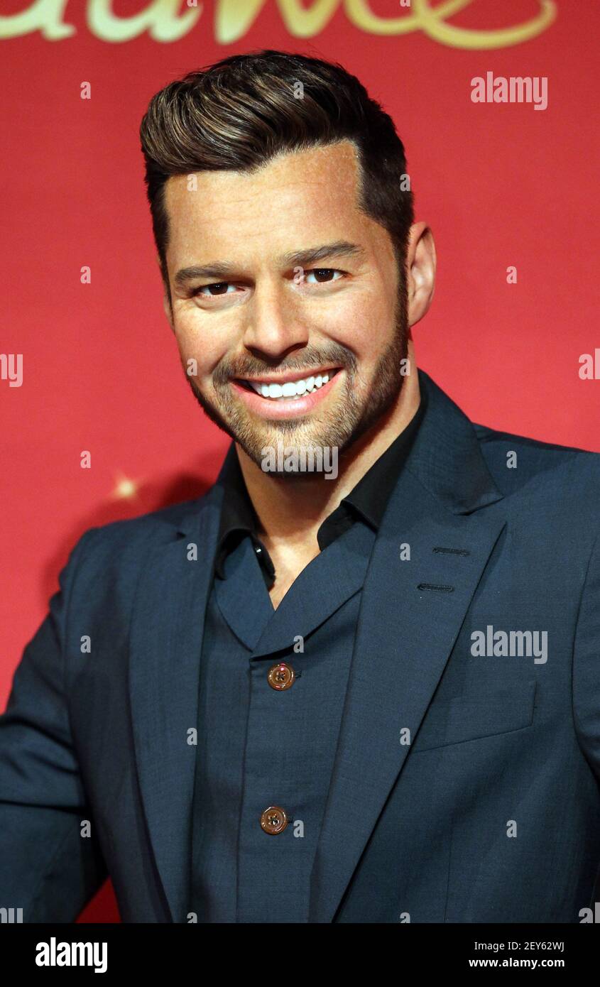19 November 2014 - Las Vegas, Nevada - Ricky Martin wax figure. Ricky ...