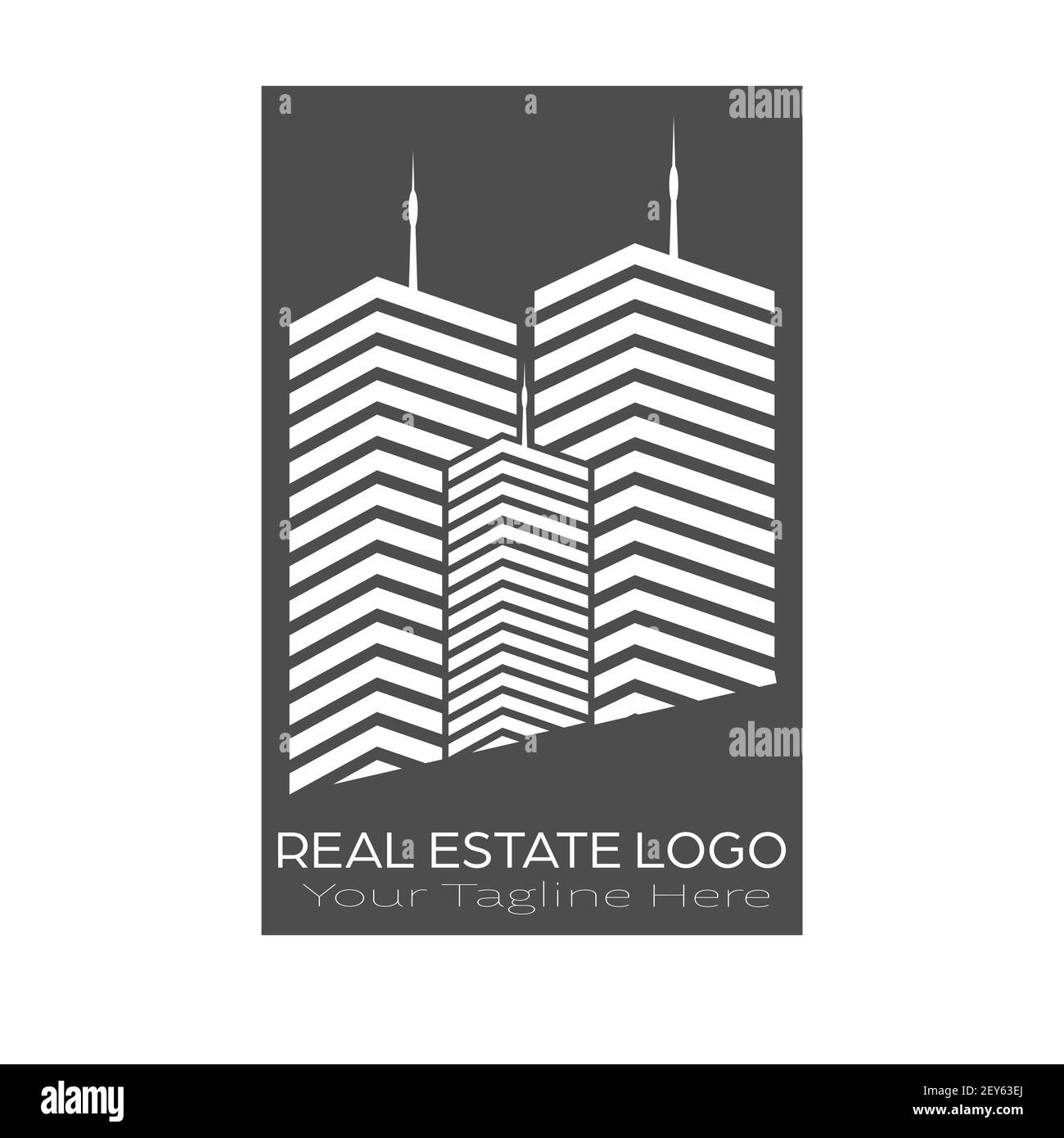 Logo template for construction and real estate, rental, rental, sale ...